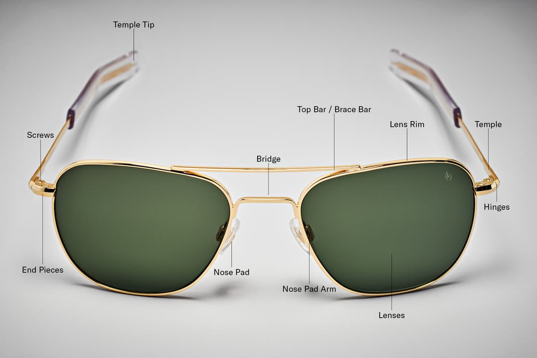 What Are the Different Parts of Sunglasses Called? | American Optical